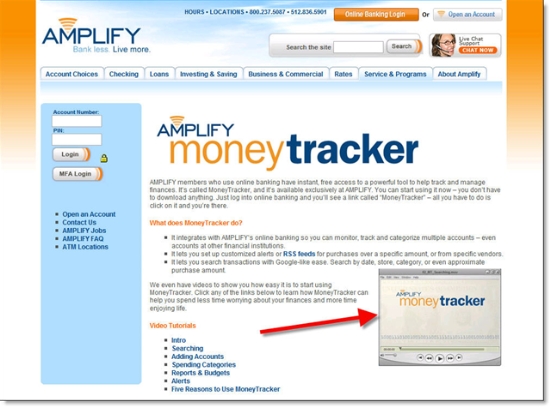 Amplify FCU's MoneyTracker Features Personal RSS Feeds - Finovate